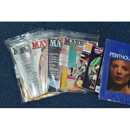 ONE BOX OF EROTICA, comprising seven issues of Mayfair Magazine ...
