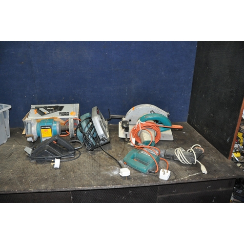 FIVE BLACK AND DECKER POWER TOOLS comprising of a Proline PL40 circular ...