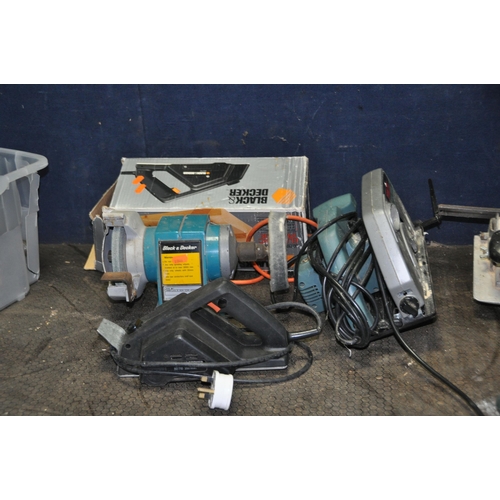FIVE BLACK AND DECKER POWER TOOLS comprising of a Proline PL40 circular ...