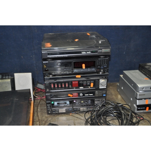 A SELECTION OF AUDIO VISUAL EQUIPMENT, to include a Sony Component Hi ...