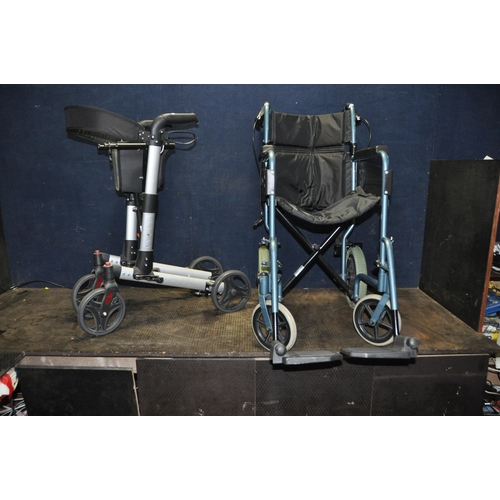 A DAYS MOBILITY FOLDING WHEELCHAIR with two footrests and a Z-Tec ...