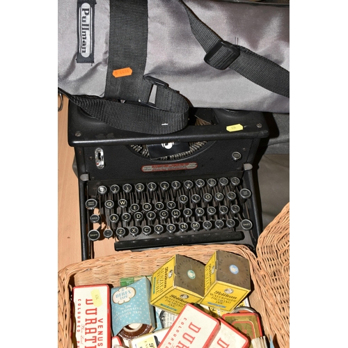 A BOX AND LOOSE ASSORTED SUNDRY ITEMS, to include vintage boxed ...