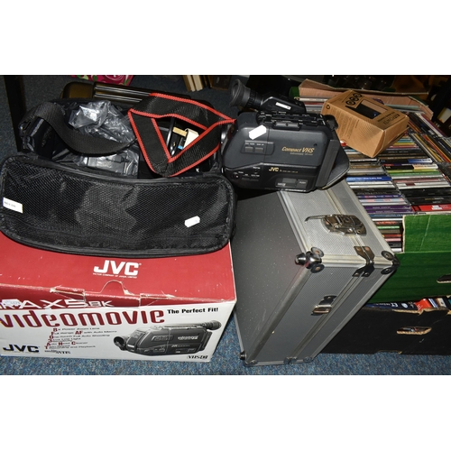 VINTAGE VIDEO EQUIPMENT, CDS AND DVDS ETC to include a Sony Betamovie ...