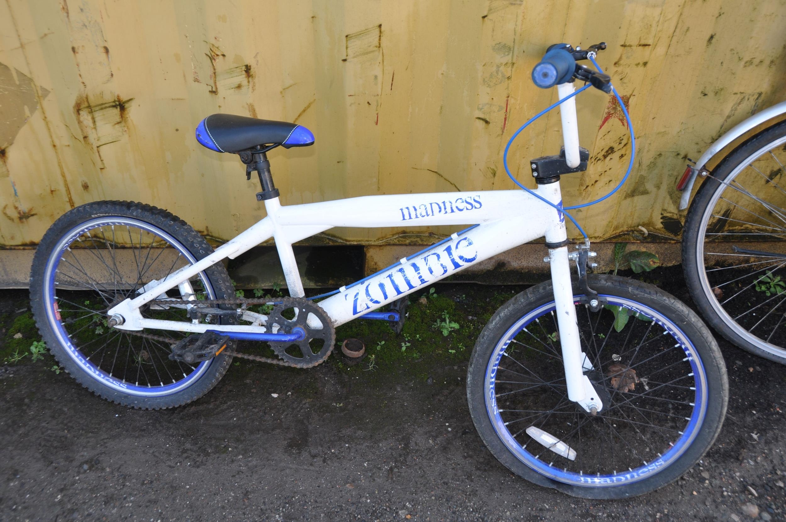 A ZOMBIE MADNESS BMX BIKE with 11in frame