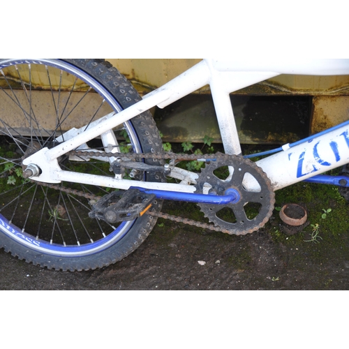 A ZOMBIE MADNESS BMX BIKE with 11in frame