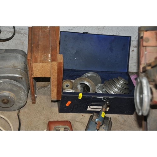 A SERIES OF BELT DRIVEN TOOLS including a Minorette multi tool ...