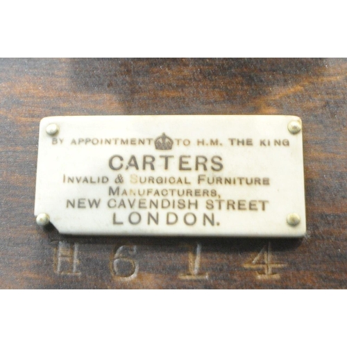 CARTERS OF LONDON, AN EARLY 20TH CENTURY OAK TELESCOPIC LITERARY ...