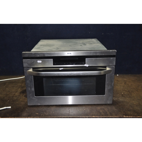 AN AEG KB9810E ELECTRIC BUILT IN OVEN with stainless steel front ...