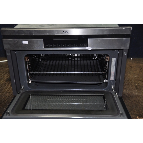 AN AEG KB9810E ELECTRIC BUILT IN OVEN with stainless steel front ...