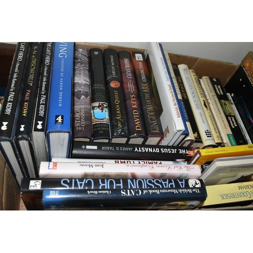 SIX BOXES OF BOOKS, approximately one hundred assorted books, to ...
