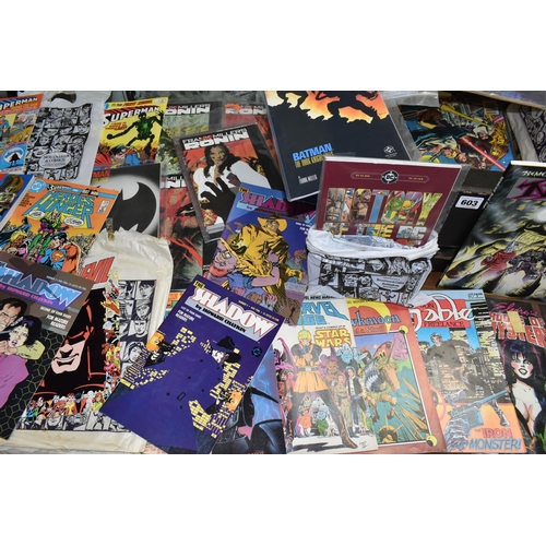 BOX OF COMICS, mainly Marvel and DC, including Star Wars, Superman ...