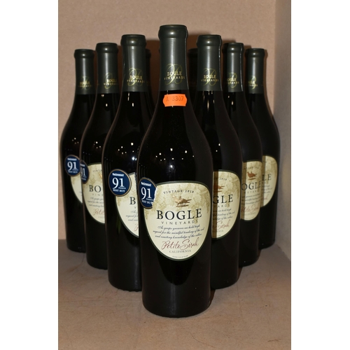 WINE, Ten Bottles of BOGLE VINEYARDS PETITE SIRAH 2018 (USA) 14.5% vol ...