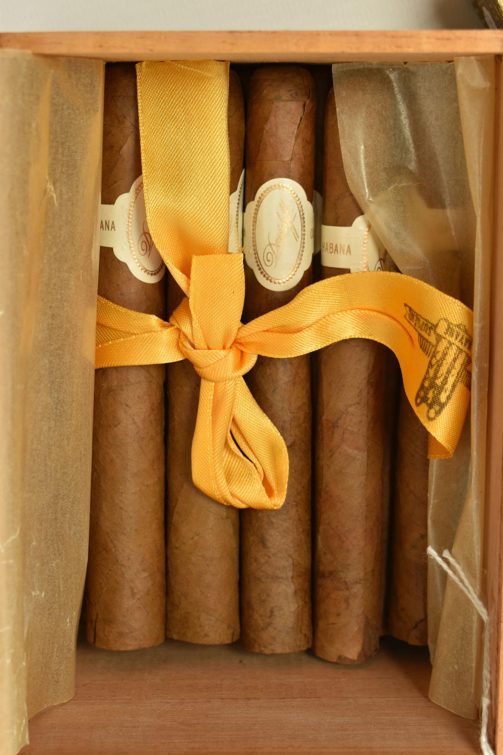 CIGARS, Thirteen Cigars in two, part boxes comprising 10 Davidoff ...