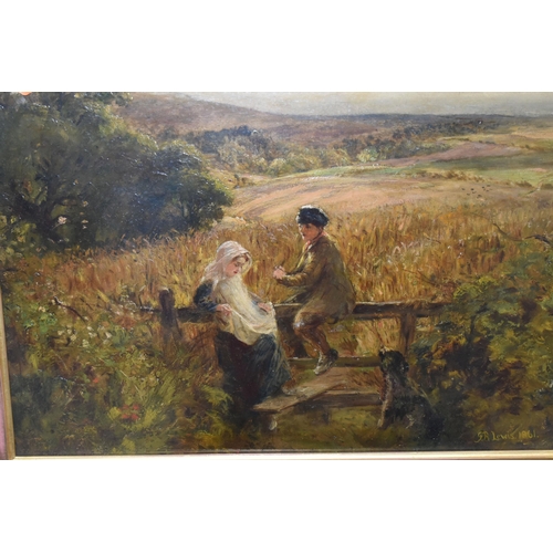 GEORGE ROBERT LEWIS (1782-1871) 'THE TWO FRIENDS', a picturesque ...