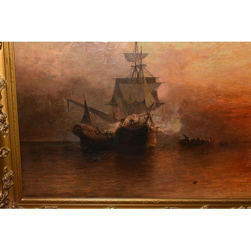 JAMES FRANCIS DANBY (BRITISH, 1816-1875) Maritime scene at sunset, oil ...