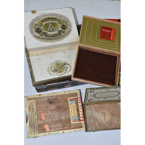 ONE BOX AND LOOSE CIGARETTE AND CIGAR PACKETS AND EPHEMERA, to include ...