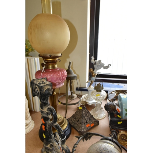 FIVE BOXES AND LOOSE, LAMPS, LIGHT FIXTURES AND FITTINGS, including ...