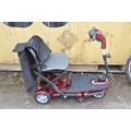 A PRIDE MUICK SANDY FOLDING MOBILITY SCOOTER with charger and two keys ...