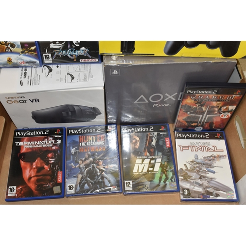 PLAYSTATION CONSOLES AND GAMES, PS One and PS2 Slim are both boxed and ...