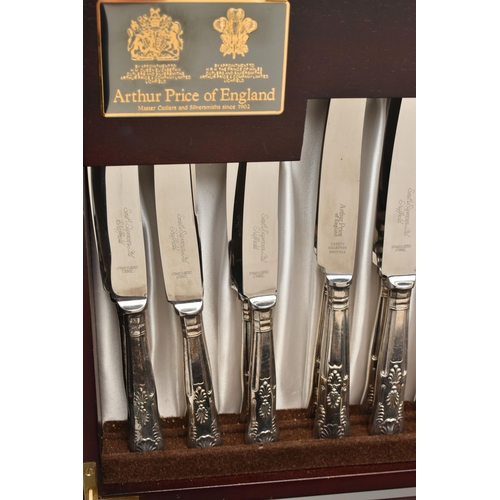 A CANTEEN OF CUTLERY, an 'Arthur Price' canteen encasing and assortment ...