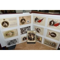 ONE ALBUM OF ROYALTY OR PATRIOTIC POSTCARDS containing 95 excellent ...