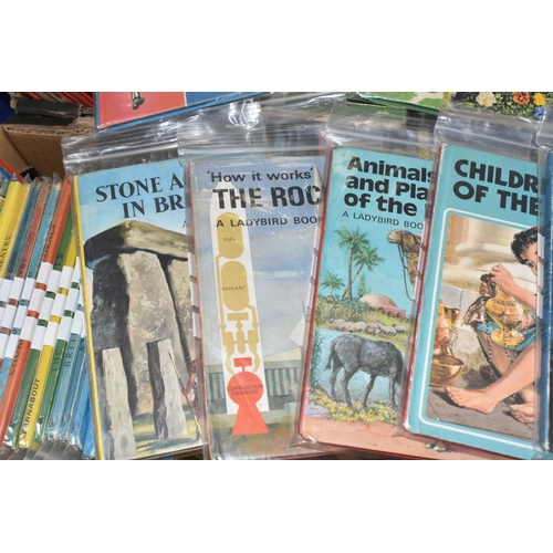 TWO BOXES OF 'LADYBIRD' BOOKS, containing over 200 Educational and ...