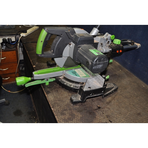 AN EVOLUTION FURY 3 XL SLIDING COMPOUND MITRE SAW with 10in blade (PAT ...