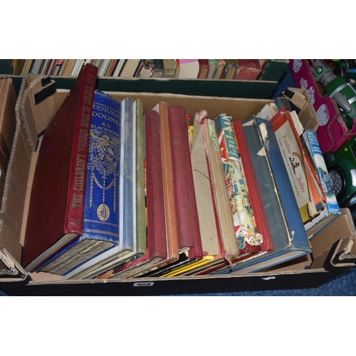FOUR BOXES AND LOOSE BOOKS AND MISCELLANEOUS, include over seventy ...
