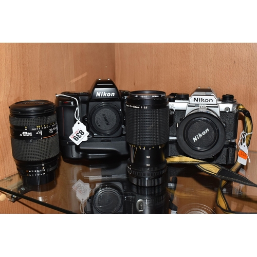 NIKON FILM ERA PHOTOGRAPHIC EQUIPMENT, comprising a Nikon FA camera ...