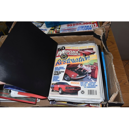 THREE BOXES OF CAR INTEREST MAGAZINES covering the late 1970s to the ...