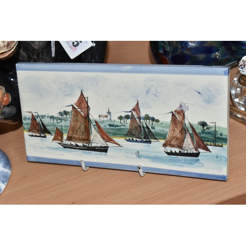 A GROUP OF RYE POTTERY AND OTHER ANIMAL FIGURES, comprising two Rye ...