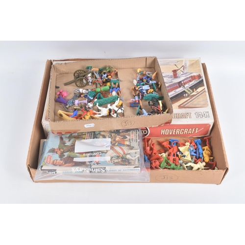 A QUANTITY OF UNBOXED ASSORTED TIMPO PLASTIC FIGURES, mainly Swoppet ...