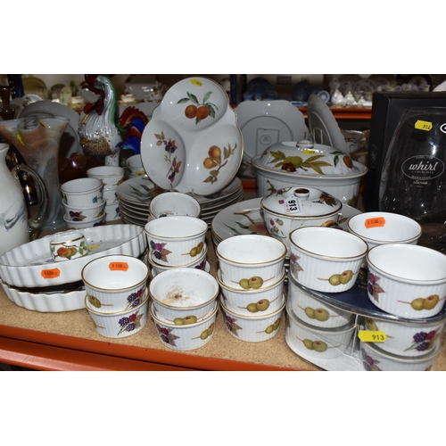FORTY SIX PIECES OF ROYAL WORCESTER 'EVESHAM' DINNER WARE, comprising a ...
