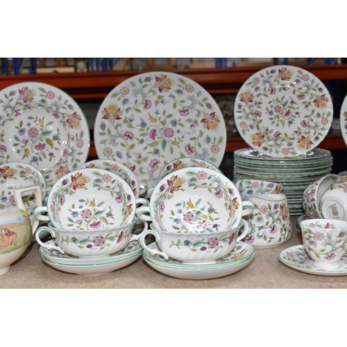 A LARGE QUANTITY OF MINTON 'HADDON HALL' DINNERWARE, pattern no. B-1451 ...