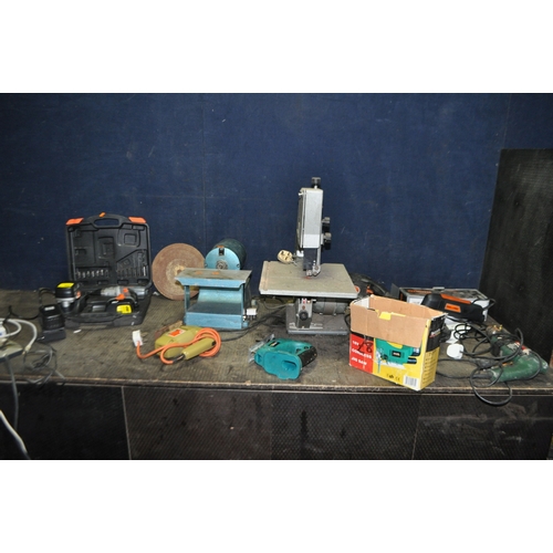 A COLLECTION OF POWER TOOLS, including a Challenge detail sander and 1/ ...