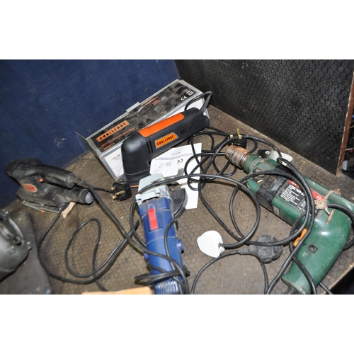 A COLLECTION OF POWER TOOLS, including a Challenge detail sander and 1/ ...