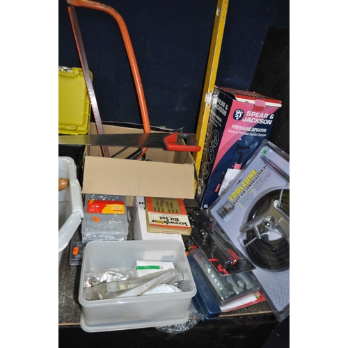 SIX BOXES CONTAINING TOOLS including a pop riveter, a pipe flaring set ...
