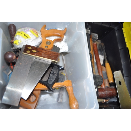 SIX BOXES CONTAINING TOOLS including a pop riveter, a pipe flaring set ...