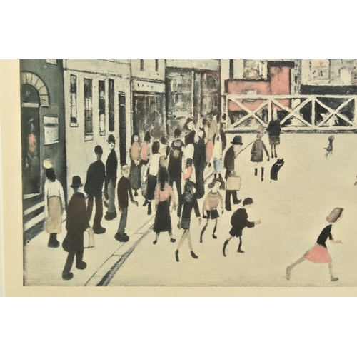 L.S. LOWRY - LAWRENCE STEPHEN (BRITISH 1887-1976) 'LEVEL CROSSING ...