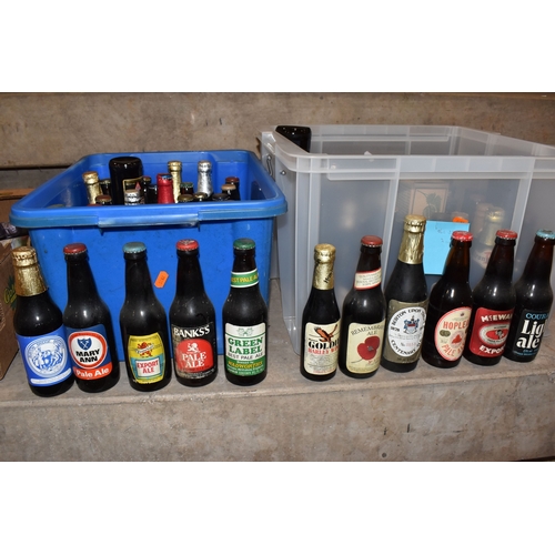 BEER & LAGER, Two Crates containing over sevent-five bottles of beers ...
