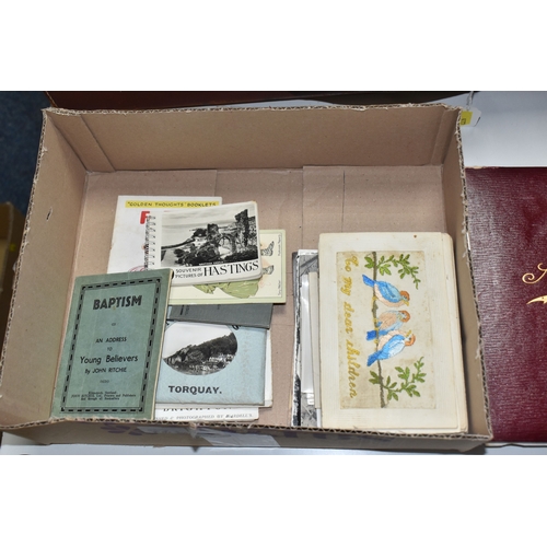 TWO SUITCASES & ONE BOX OF EPHEMERA to include autograph/observation ...