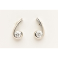 A PAIR OF CONTEMPORARY 'PAUL SPURGEON' DIAMOND EARRINGS, a pair of ...