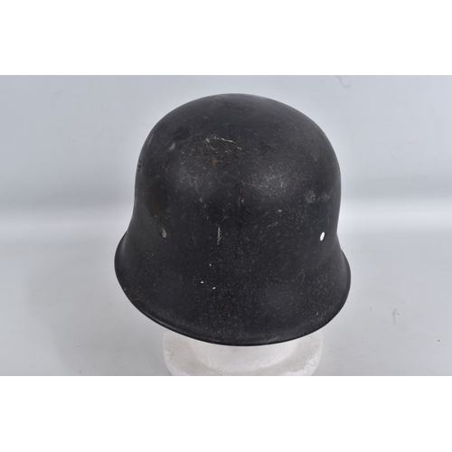 A WWII ERA GERMAN M34 NSDAP CIVIL POLICE HELMET WITH DOUBLE DECALS ...