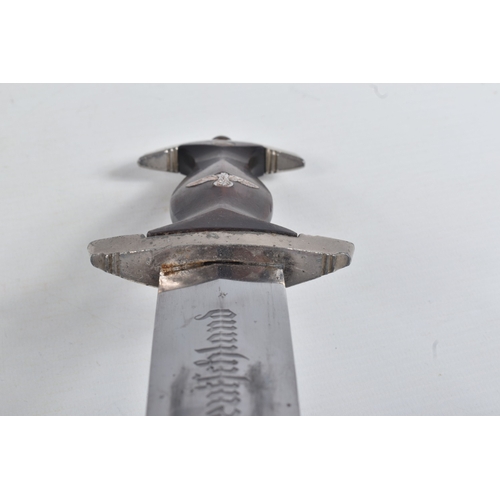 A GERMAN SA DAGGER WITH SCABBARD, this features the motto Alles für ...