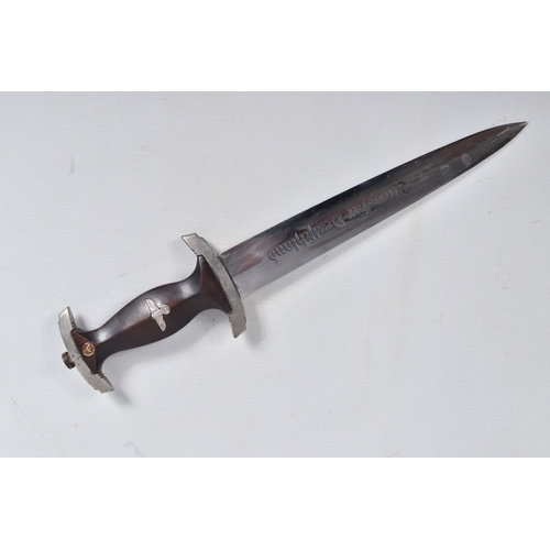 A GERMAN SA DAGGER WITH SCABBARD, this features the motto Alles für ...