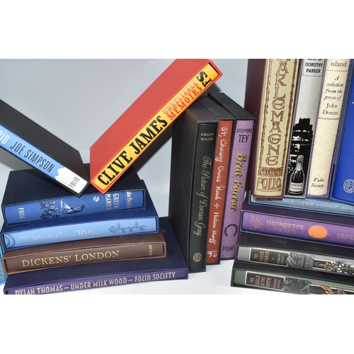A BOX OF FOLIO SOCIETY BOOKS comprising twenty one volumes in their ...