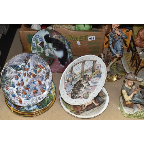 TWO BOXES AND LOOSE CERAMICS to include a group of Royal Doulton 'Bill ...