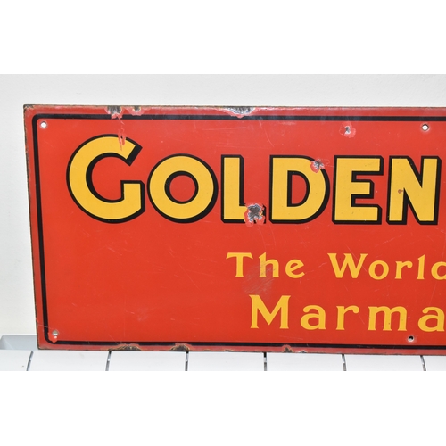 ONE ENAMEL ADVERTISING SIGN for Golden Shred The World's Best Marmalade ...