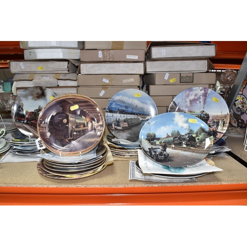 A COLLECTION OF STEAM ENGINE THEMED COLLECTORS PLATES comprising three ...