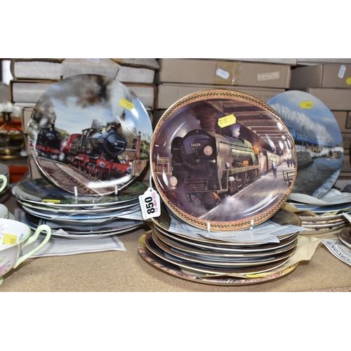 A COLLECTION OF STEAM ENGINE THEMED COLLECTORS PLATES comprising three ...
